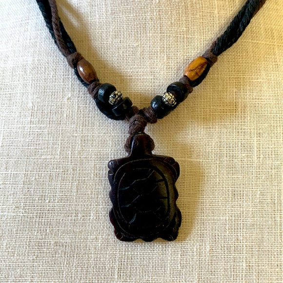 Jewelry | Carved Wooden Turtle Necklace | Poshmark